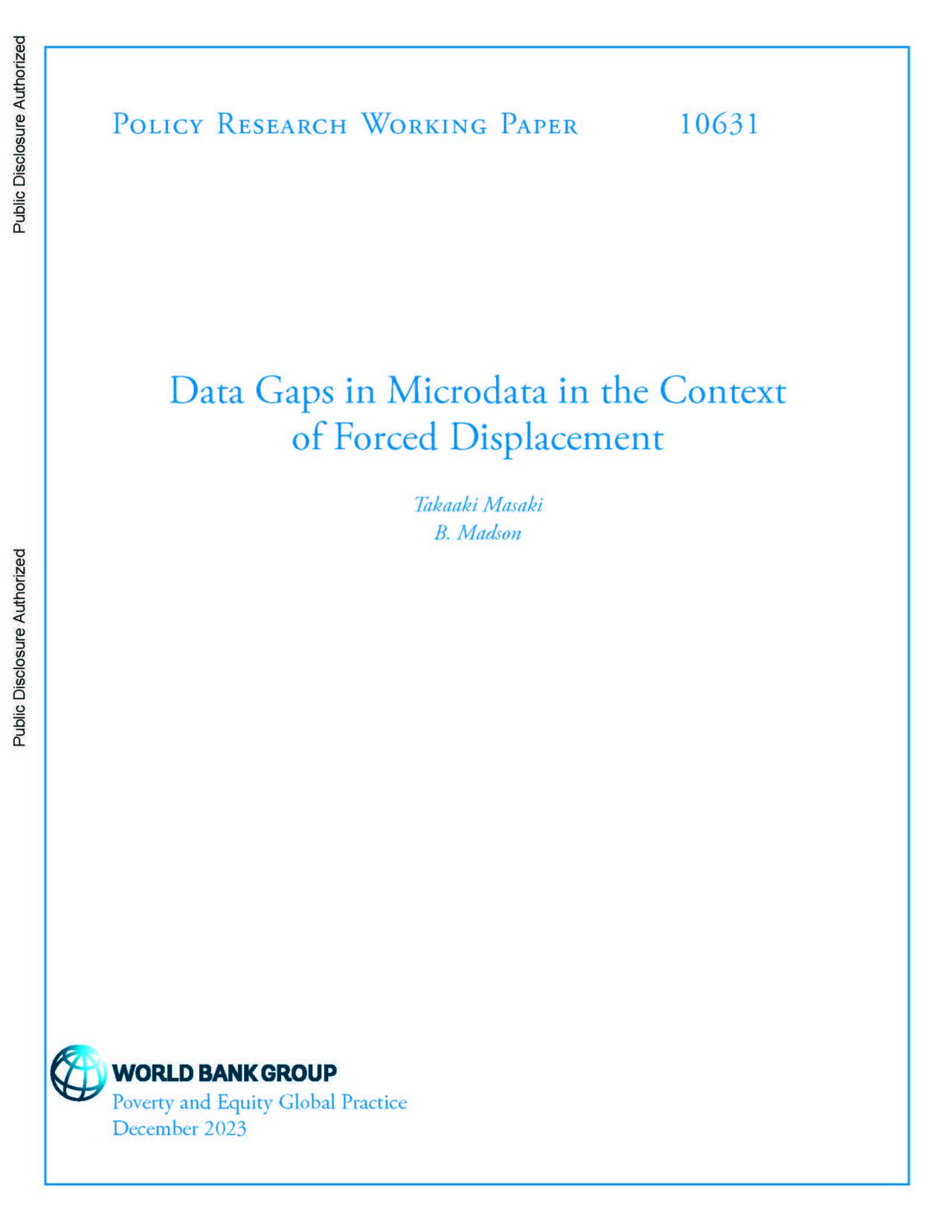 Gaps in Microdata in the Context of Forced Displacement|JDC Gaps in Microdata in the Context of Forced Displacement|JDC